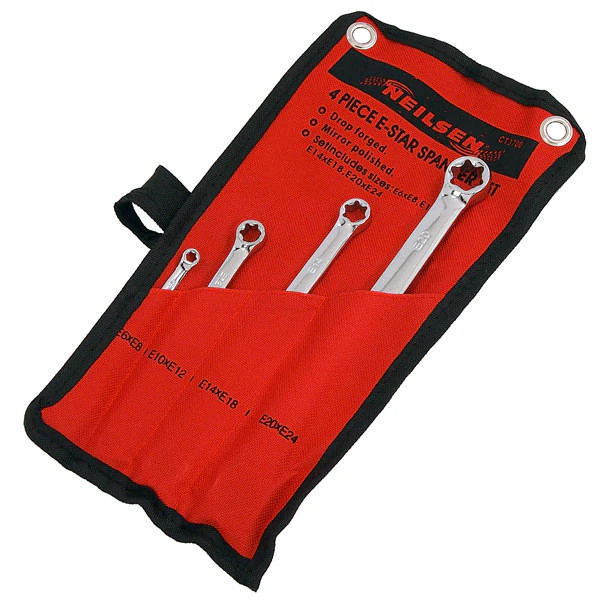 4 pce E star wrench set